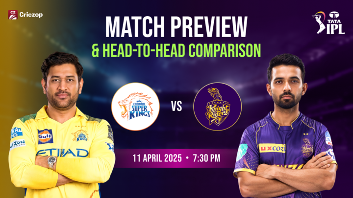 CSK vs KKR Match Preview & Where to Watch Live? IPL 2025 Match 25