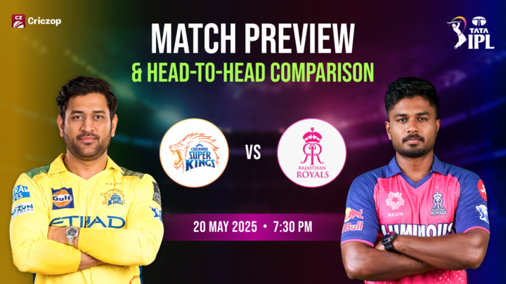 CSK vs RR Match Preview & Where to Watch Live? IPL 2025 Match 62