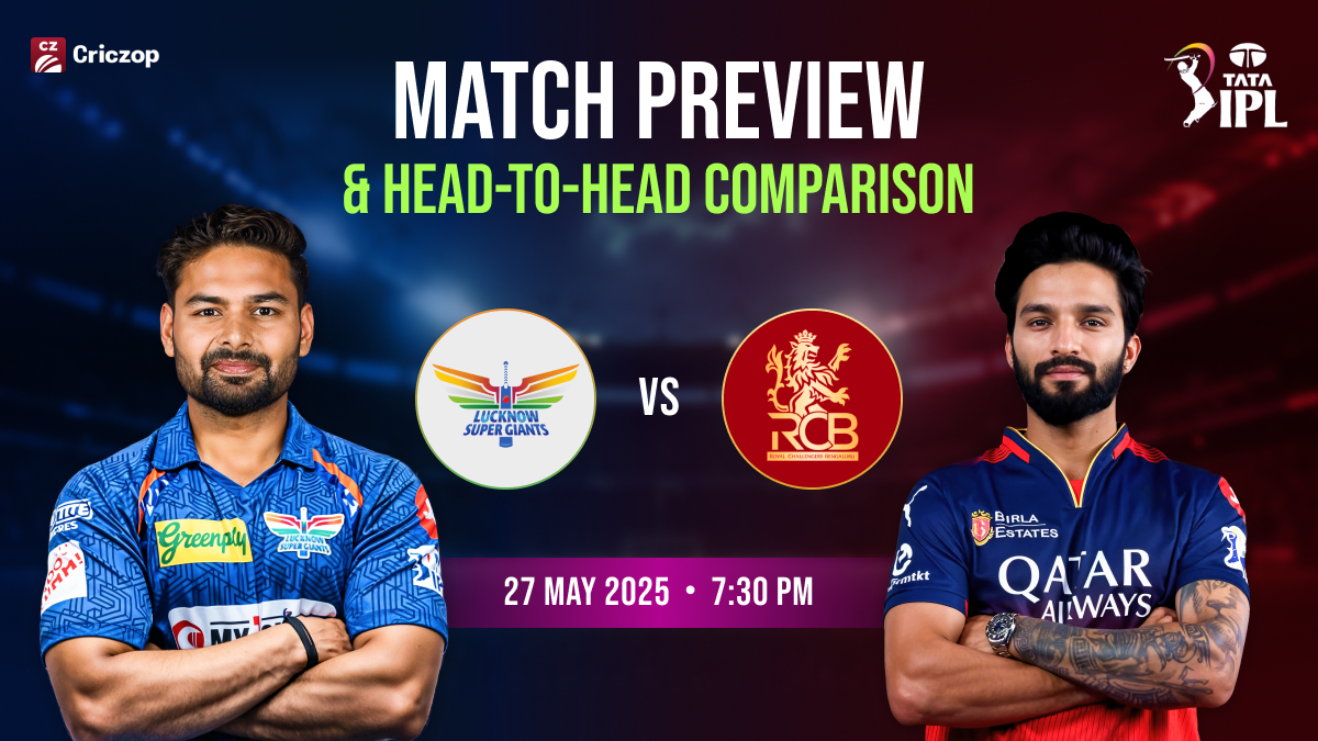 LSG vs RCB Match Preview & Where to Watch Live? IPL 2025 Match 70