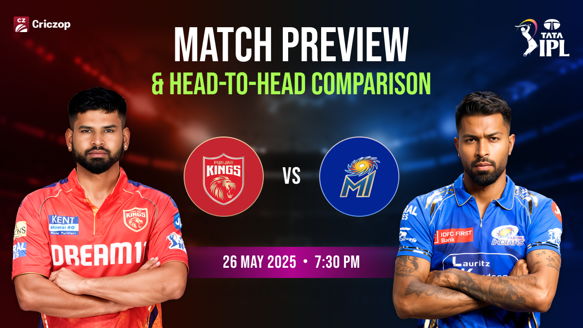 PBKS vs MI Match Preview & Where to Watch Live? IPL 2025 Match 69